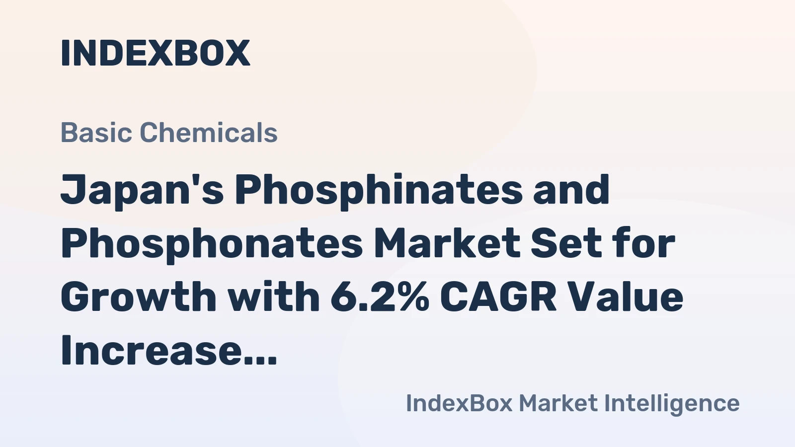 Japan's Phosphinates and Phosphonates Market Set for Growth with 6.2% CAGR Value Increase
