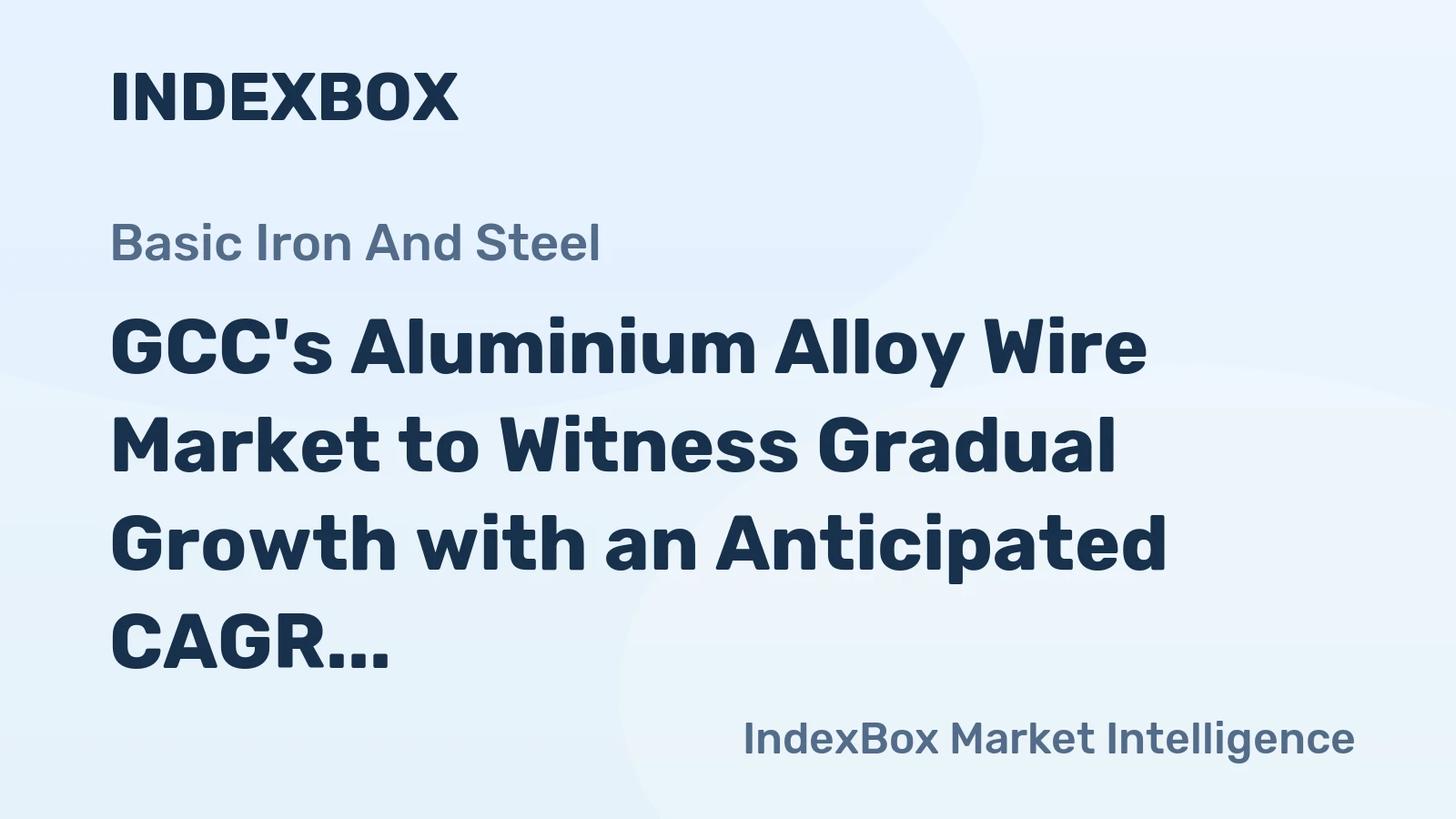 GCC's Aluminium Alloy Wire Market to Witness Gradual Growth with an Anticipated CAGR of +0.9% from 2024 to 2035