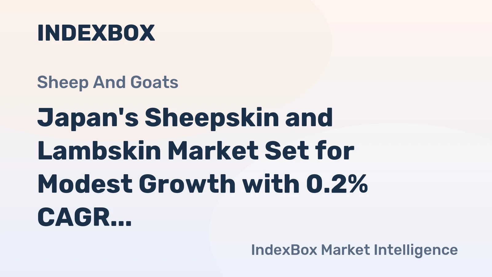 Japan's Sheepskin and Lambskin Market Set for Modest Growth with 0.2% CAGR Through 2035