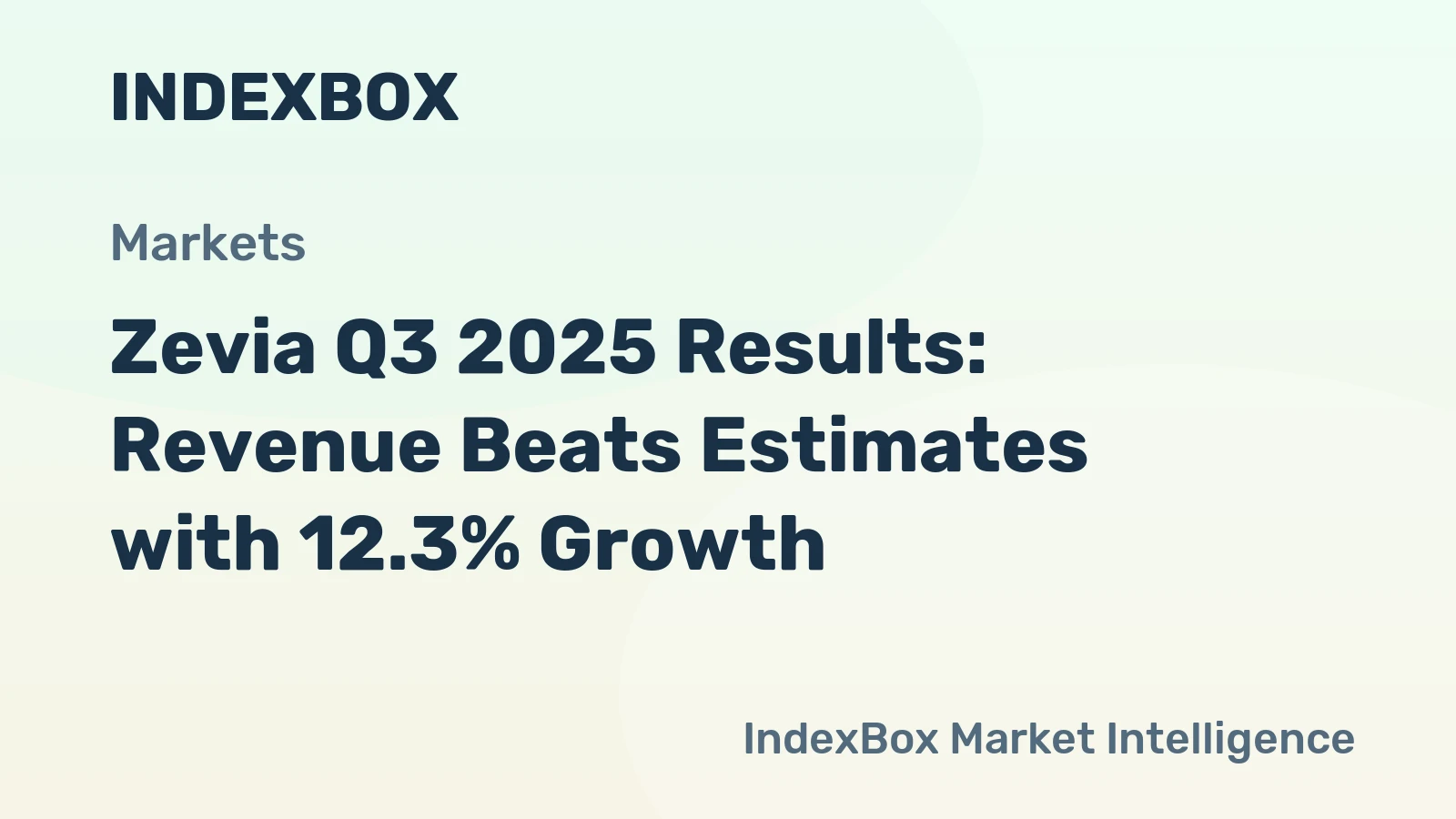 Zevia Q3 2025 Results: Revenue Beats Estimates with 12.3% Growth