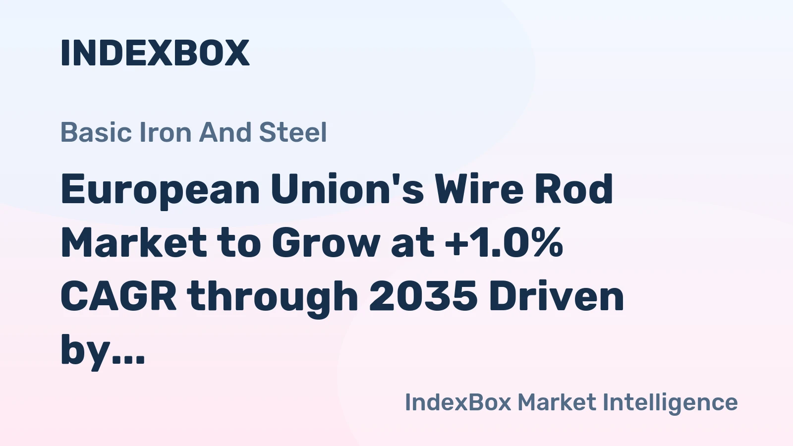 European Union's Wire Rod Market to Grow at +1.0% CAGR through 2035 Driven by Concrete Reinforcing Demand
