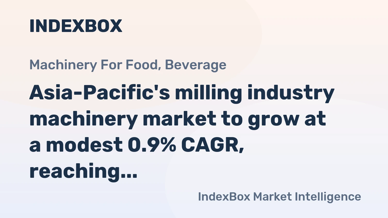 Asia-Pacific's milling industry machinery market to grow at a modest 0.9% CAGR, reaching 530K units by 2035.