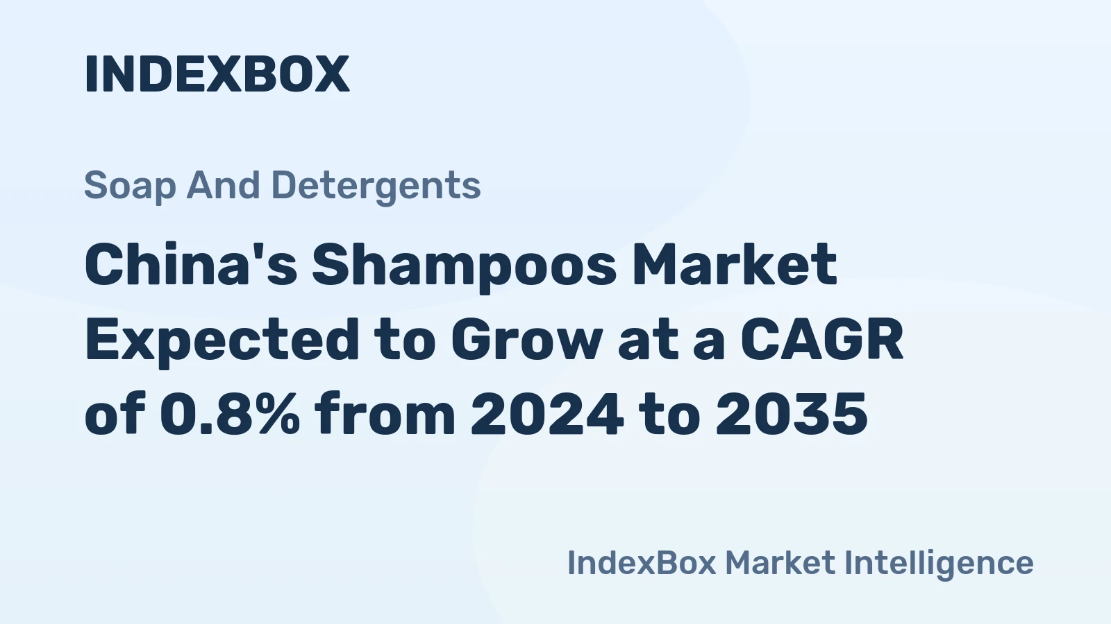 China's Shampoos Market Expected to Grow at a CAGR of 0.8% from 2024 to 2035