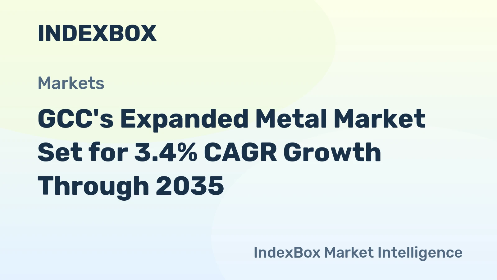 GCC's Expanded Metal Market Set for 3.4% CAGR Growth Through 2035