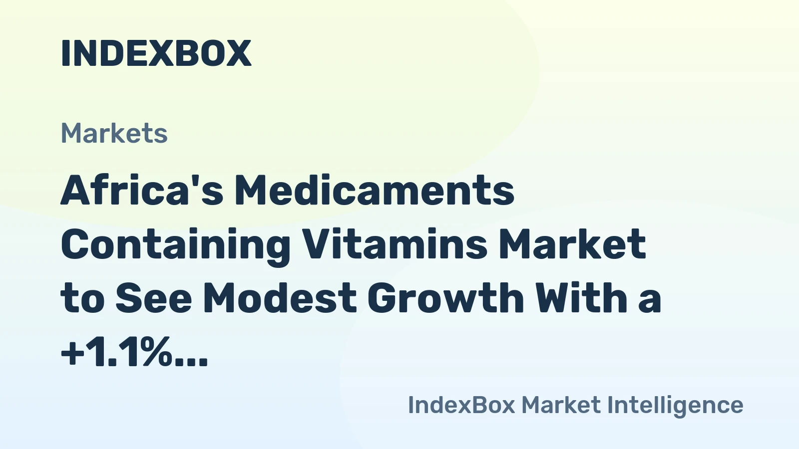 Africa's Medicaments Containing Vitamins Market to See Modest Growth With a +1.1% Value CAGR Through 2035
