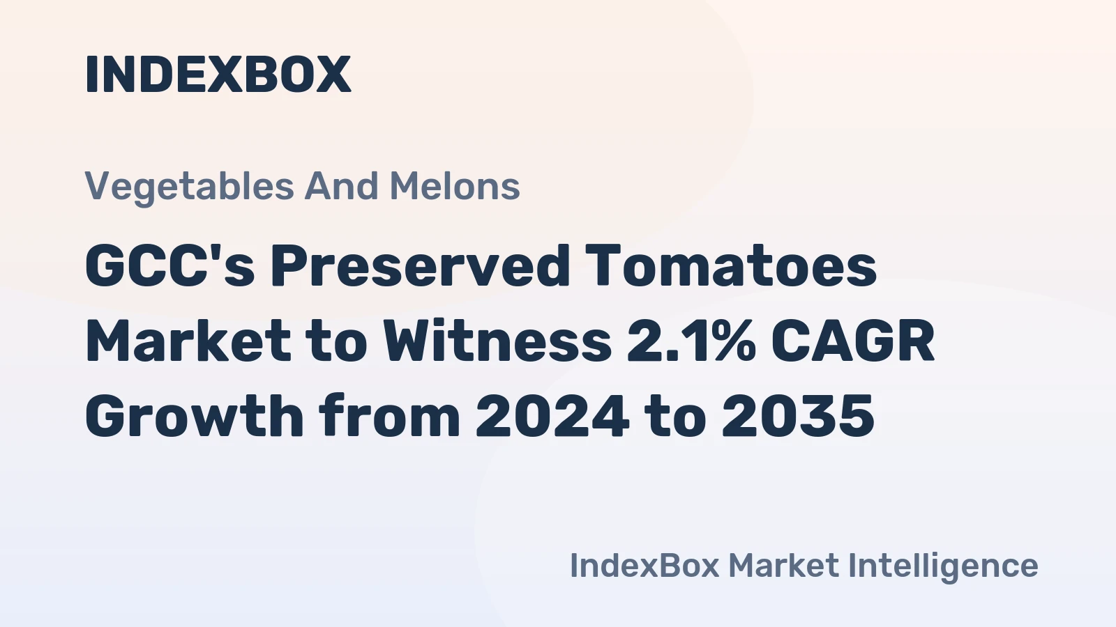 GCC's Preserved Tomatoes Market to Witness 2.1% CAGR Growth from 2024 to 2035