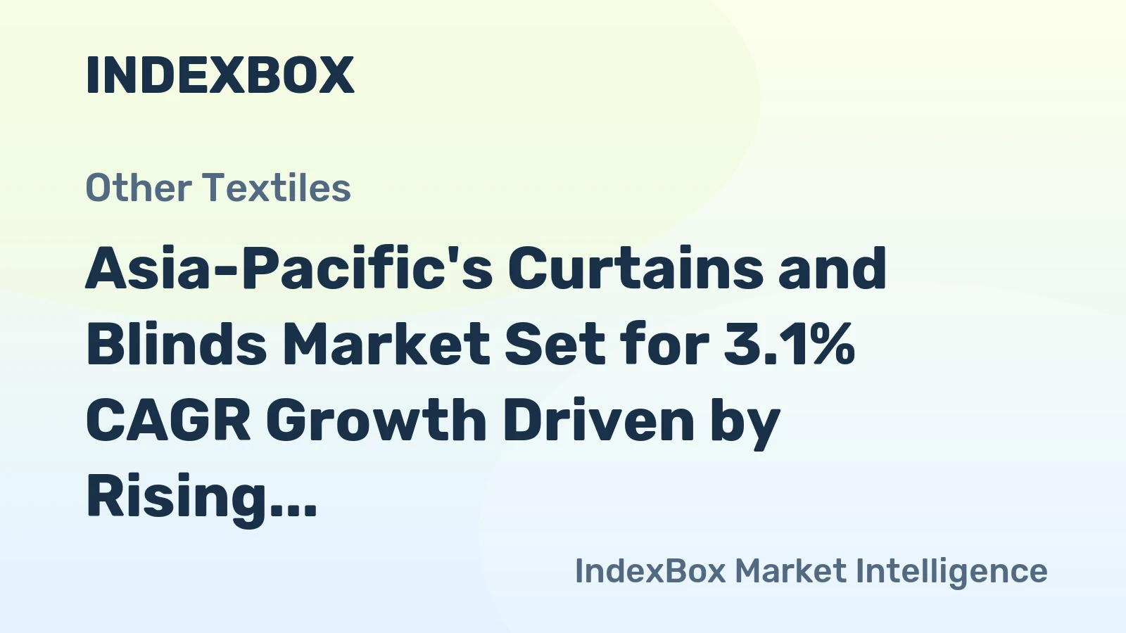 Asia-Pacific's Curtains and Blinds Market Set for 3.1% CAGR Growth Driven by Rising Demand