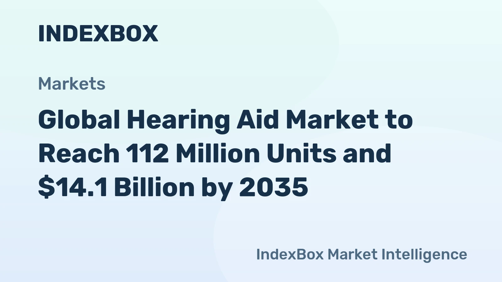 Global Hearing Aid Market to Reach 112 Million Units and $14.1 Billion by 2035