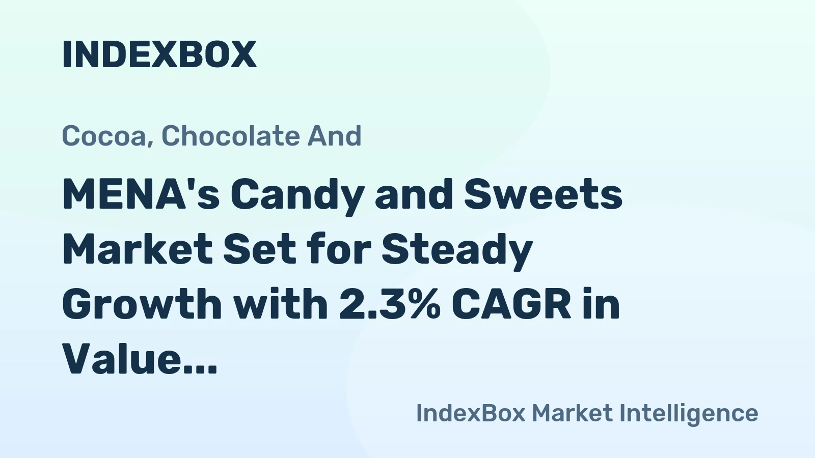 MENA's Candy and Sweets Market Set for Steady Growth with 2.3% CAGR in Value