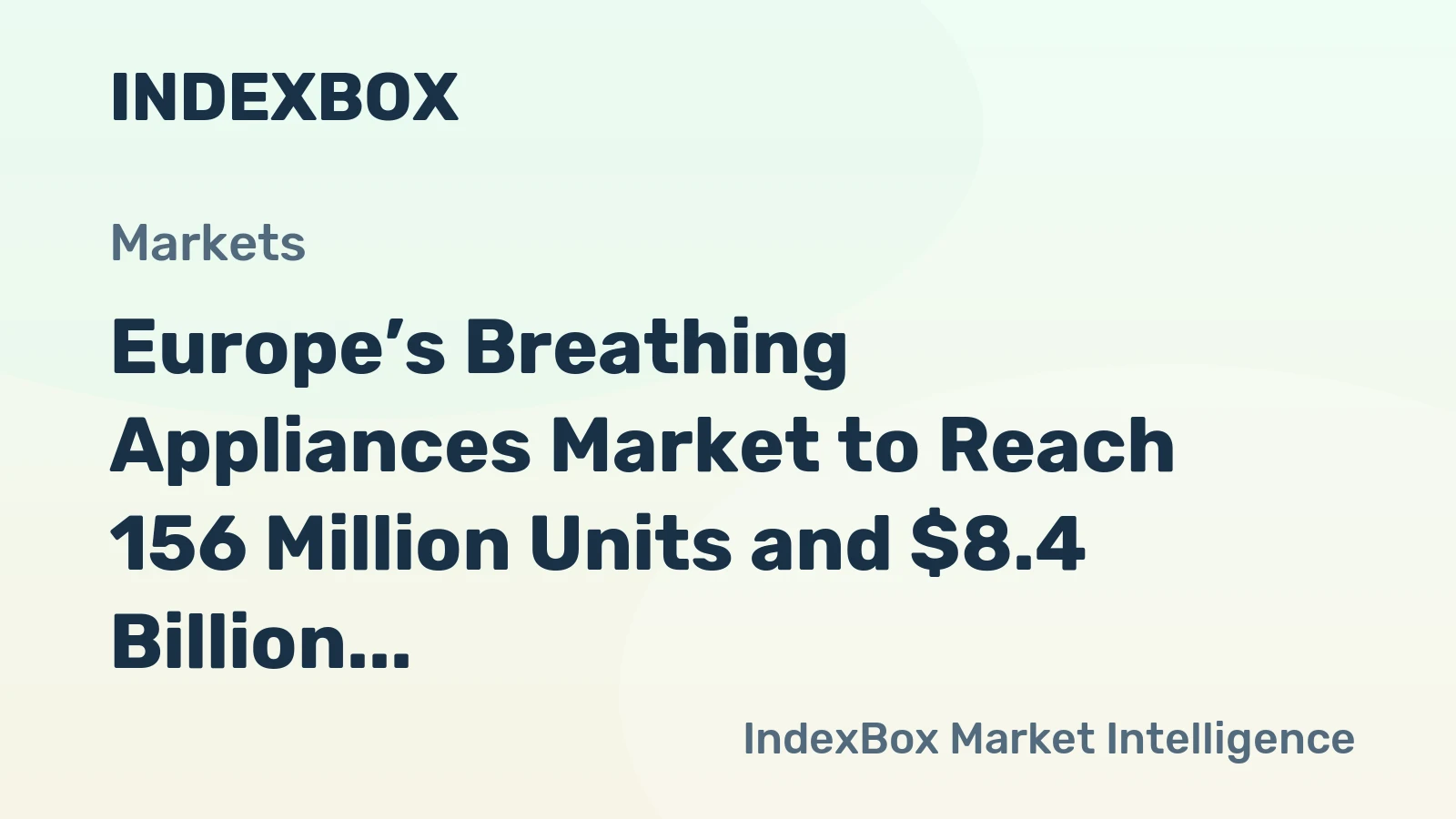 Europe’s Breathing Appliances Market to Reach 156 Million Units and $8.4 Billion by 2035