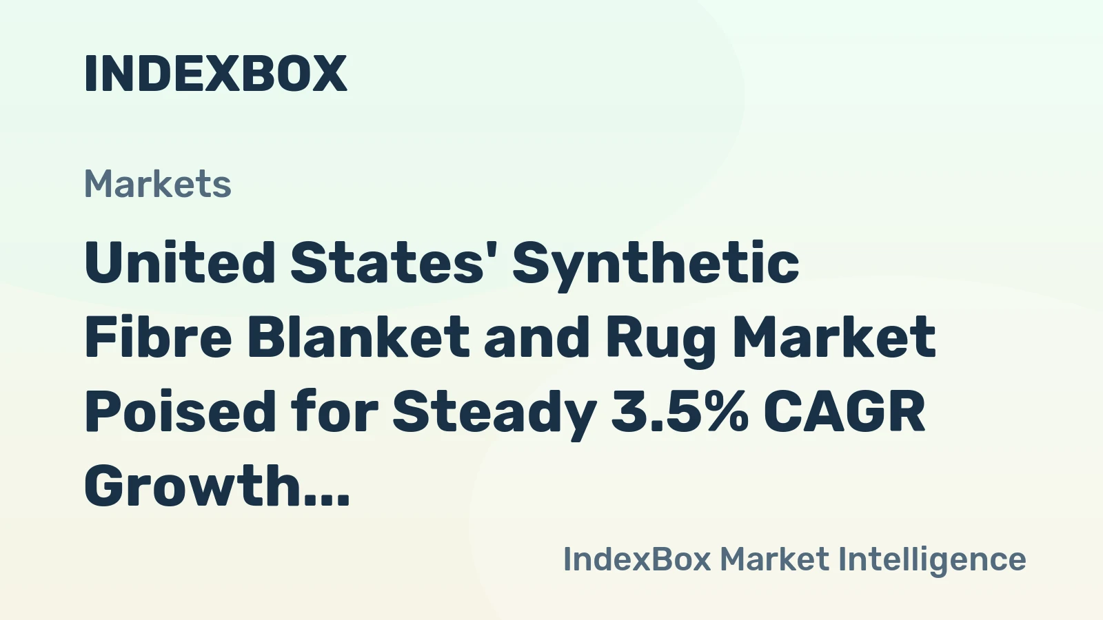United States' Synthetic Fibre Blanket and Rug Market Poised for Steady 3.5% CAGR Growth Through 2035