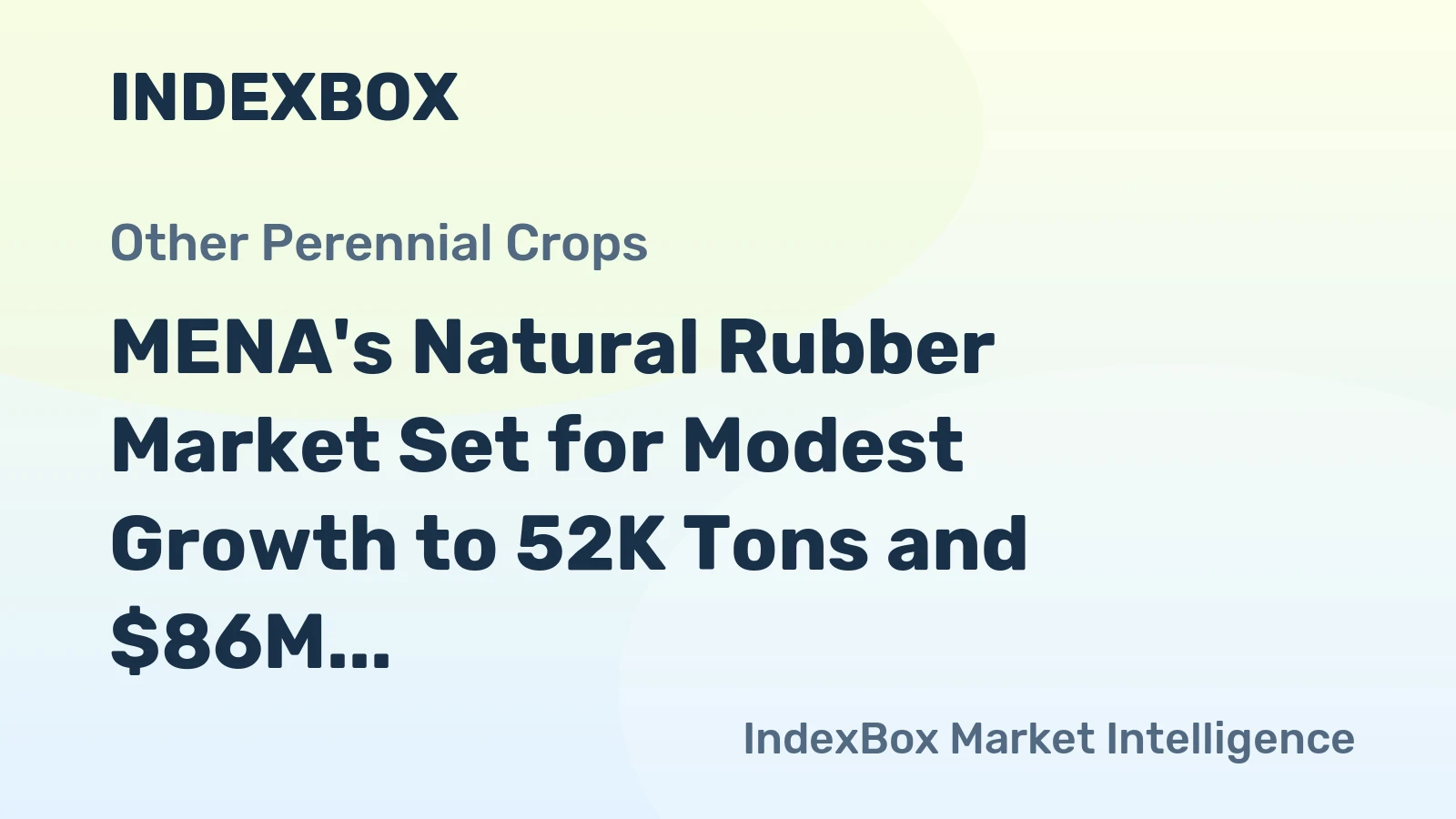MENA's Natural Rubber Market Set for Modest Growth to 52K Tons and $86M by 2035