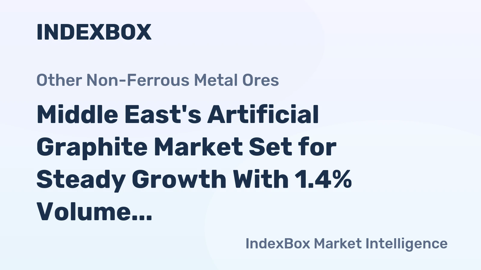 Middle East's Artificial Graphite Market Set for Steady Growth With 1.4% Volume CAGR Through 2035