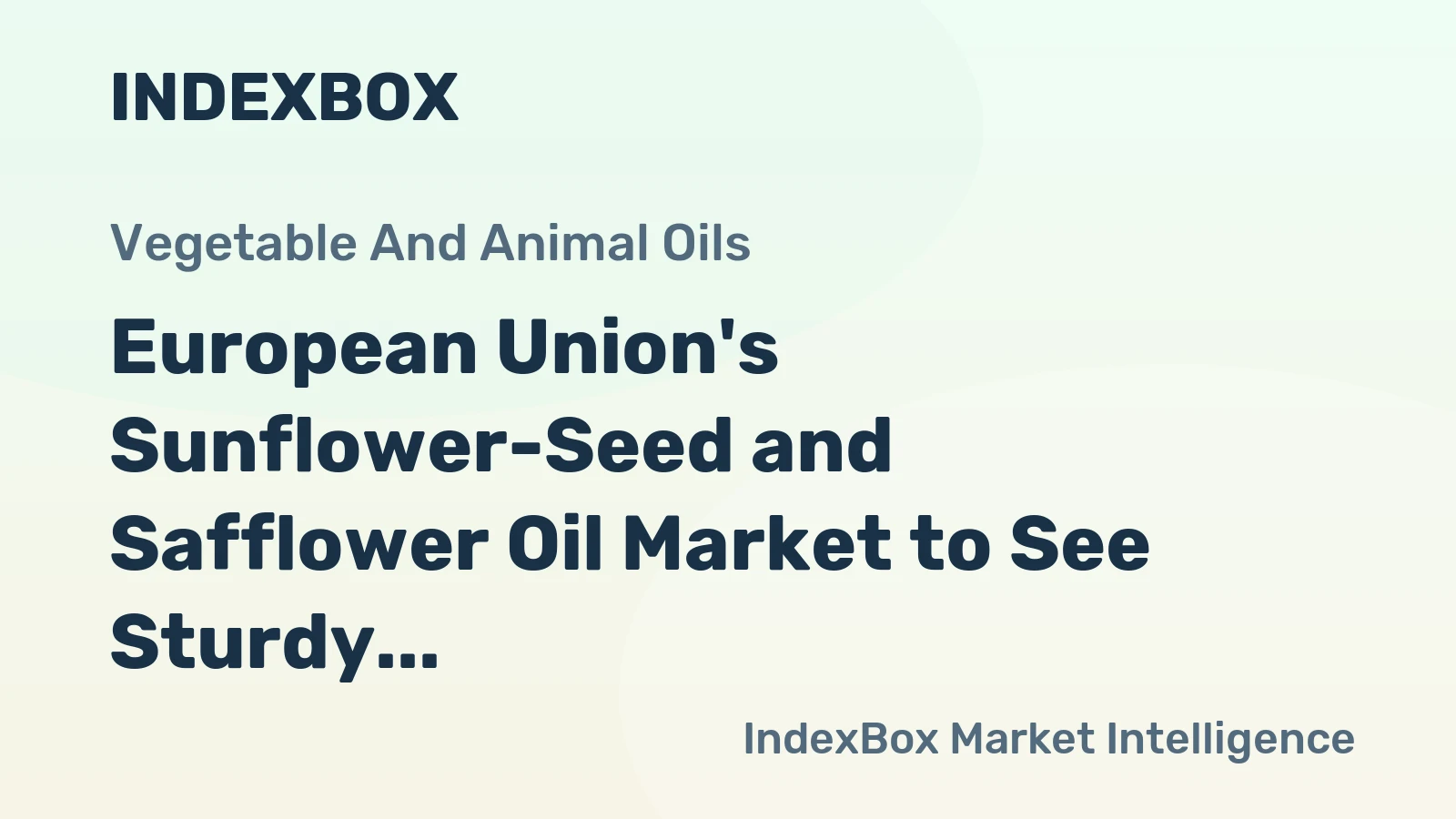 European Union's Sunflower-Seed and Safflower Oil Market to See Sturdy Growth with CAGR of +1.8% by 2035