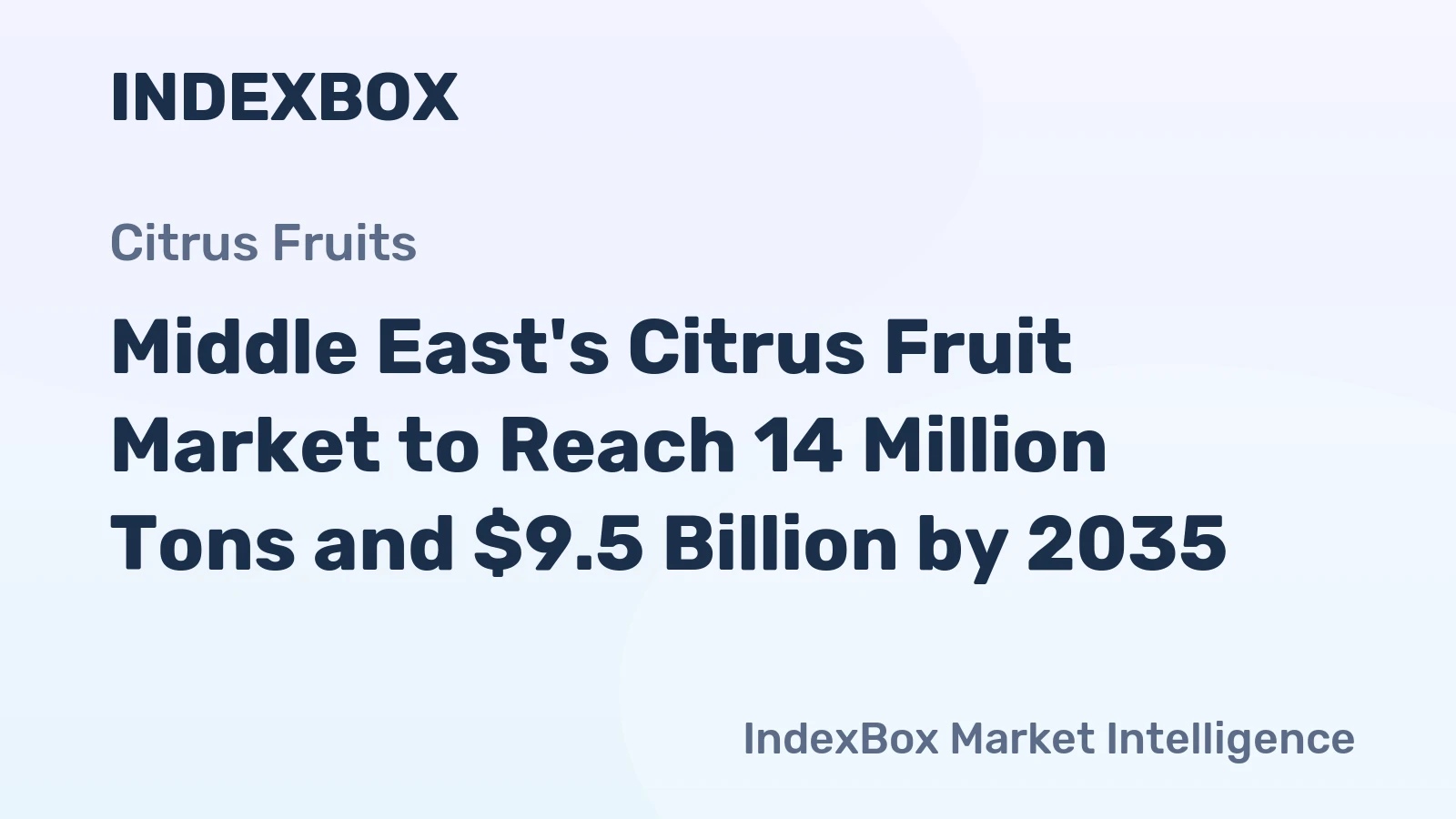 Middle East's Citrus Fruit Market to Reach 14 Million Tons and $9.5 Billion by 2035