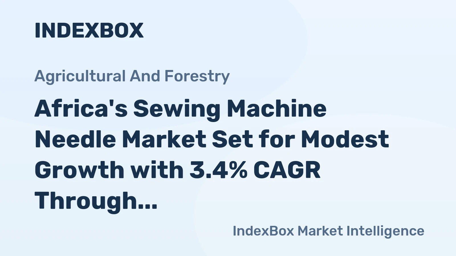 Africa's Sewing Machine Needle Market Set for Modest Growth with 3.4% CAGR Through 2035