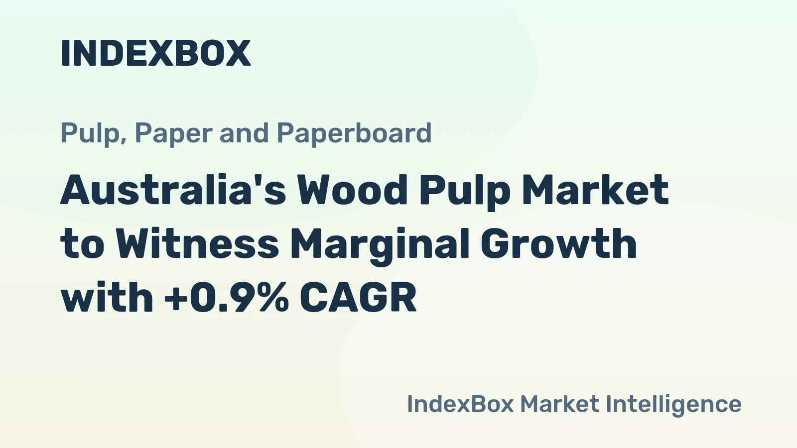 Australia's Wood Pulp Market to Witness Marginal Growth with +0.9% CAGR