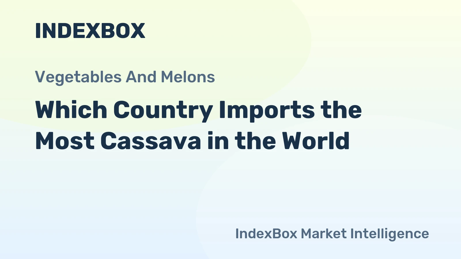 Which Country Imports the Most Cassava in the World?