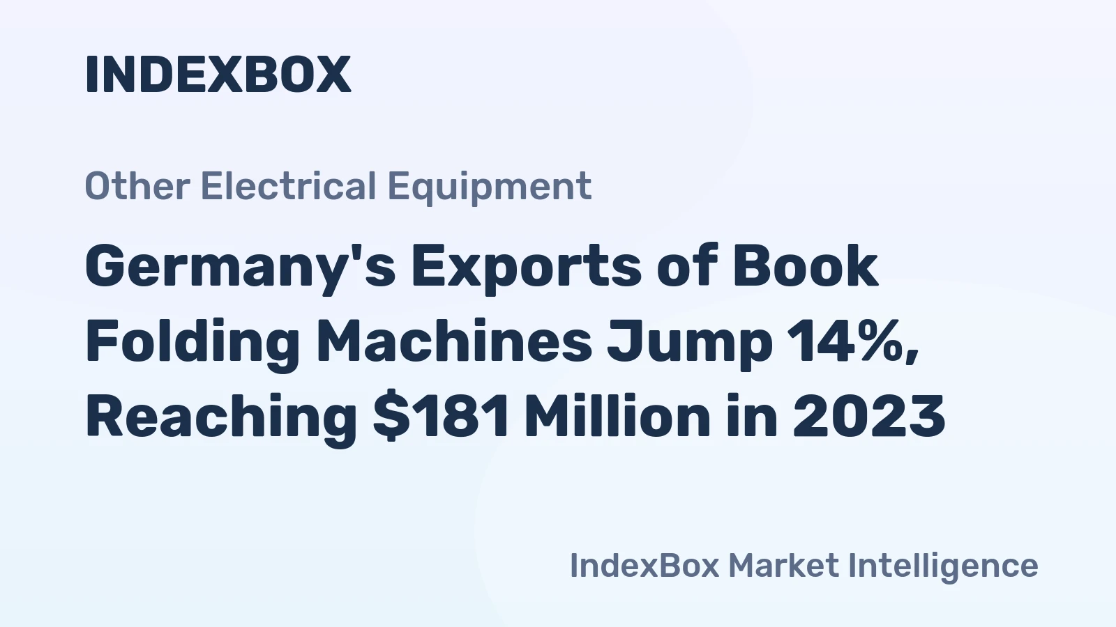 Germany's Exports of Book Folding Machines Jump 14%, Reaching $181 Million in 2023