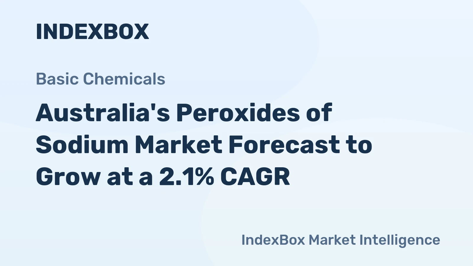 Australia's Peroxides of Sodium Market Forecast to Grow at a 2.1% CAGR
