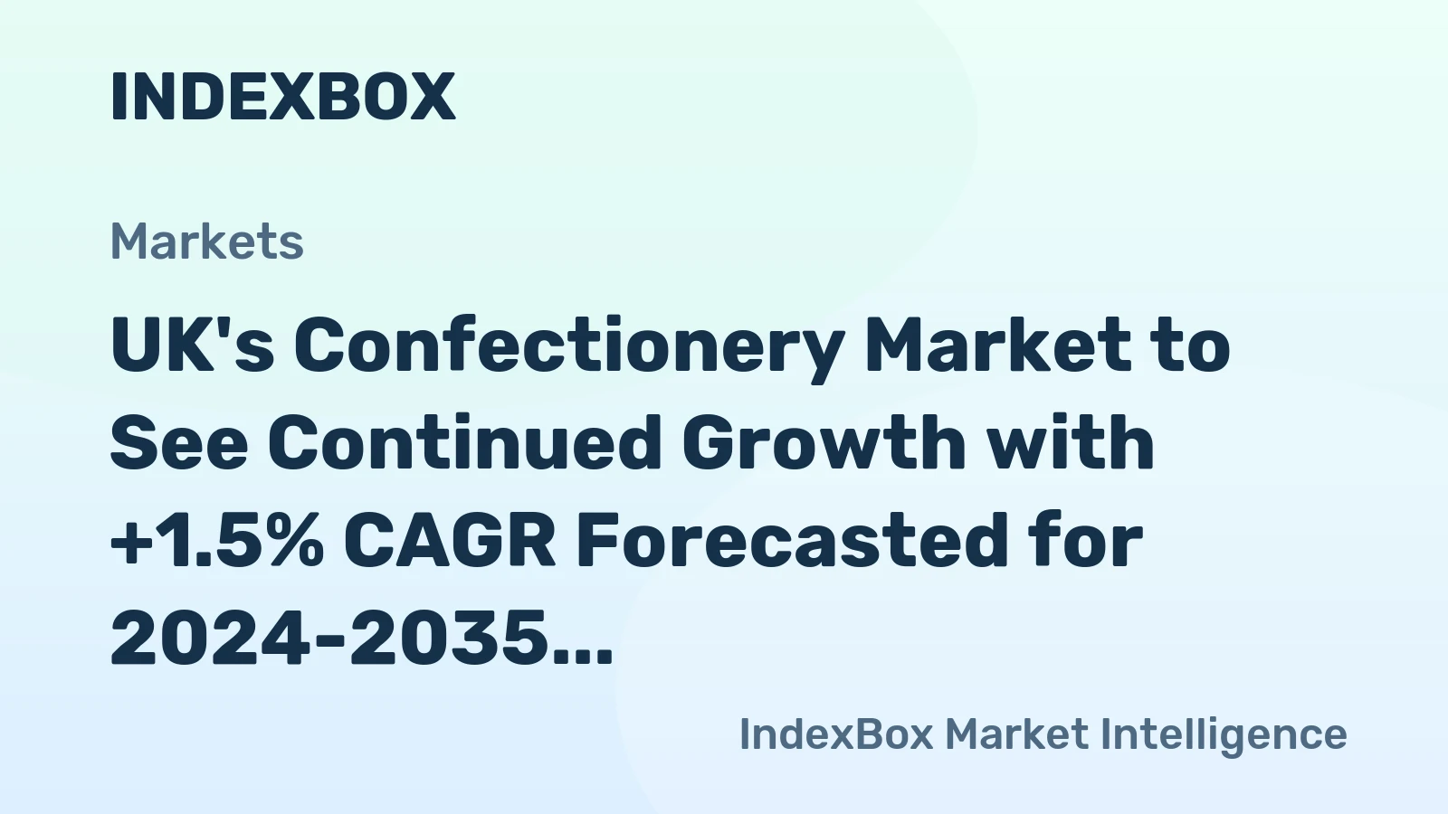 UK's Confectionery Market to See Continued Growth with +1.5% CAGR Forecasted for 2024-2035