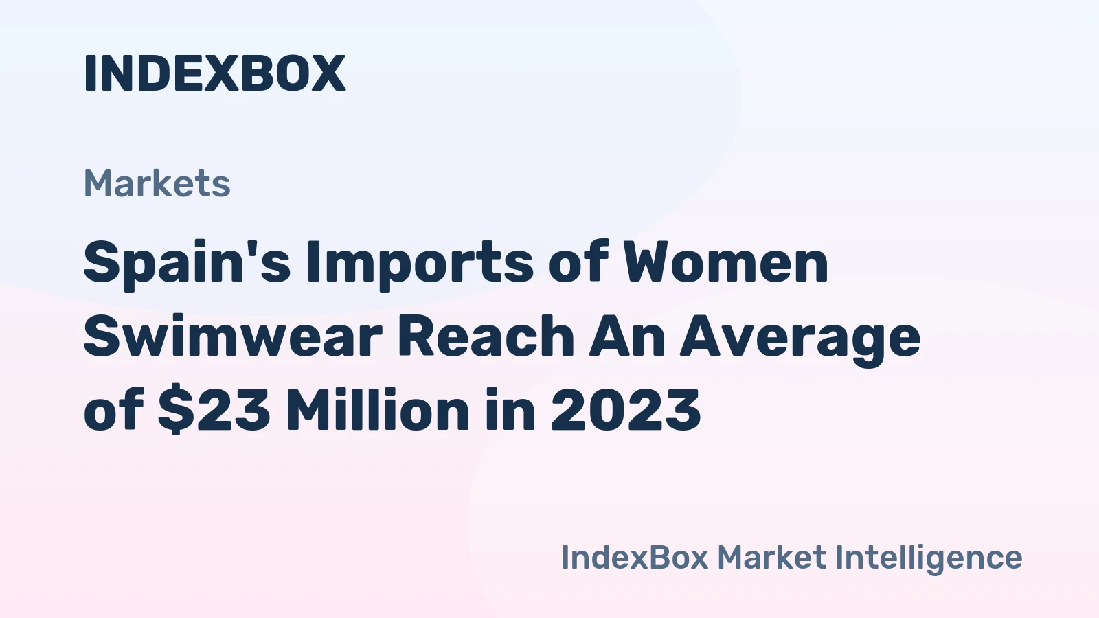 Spain's Imports of Women Swimwear Reach An Average of $23 Million in 2023