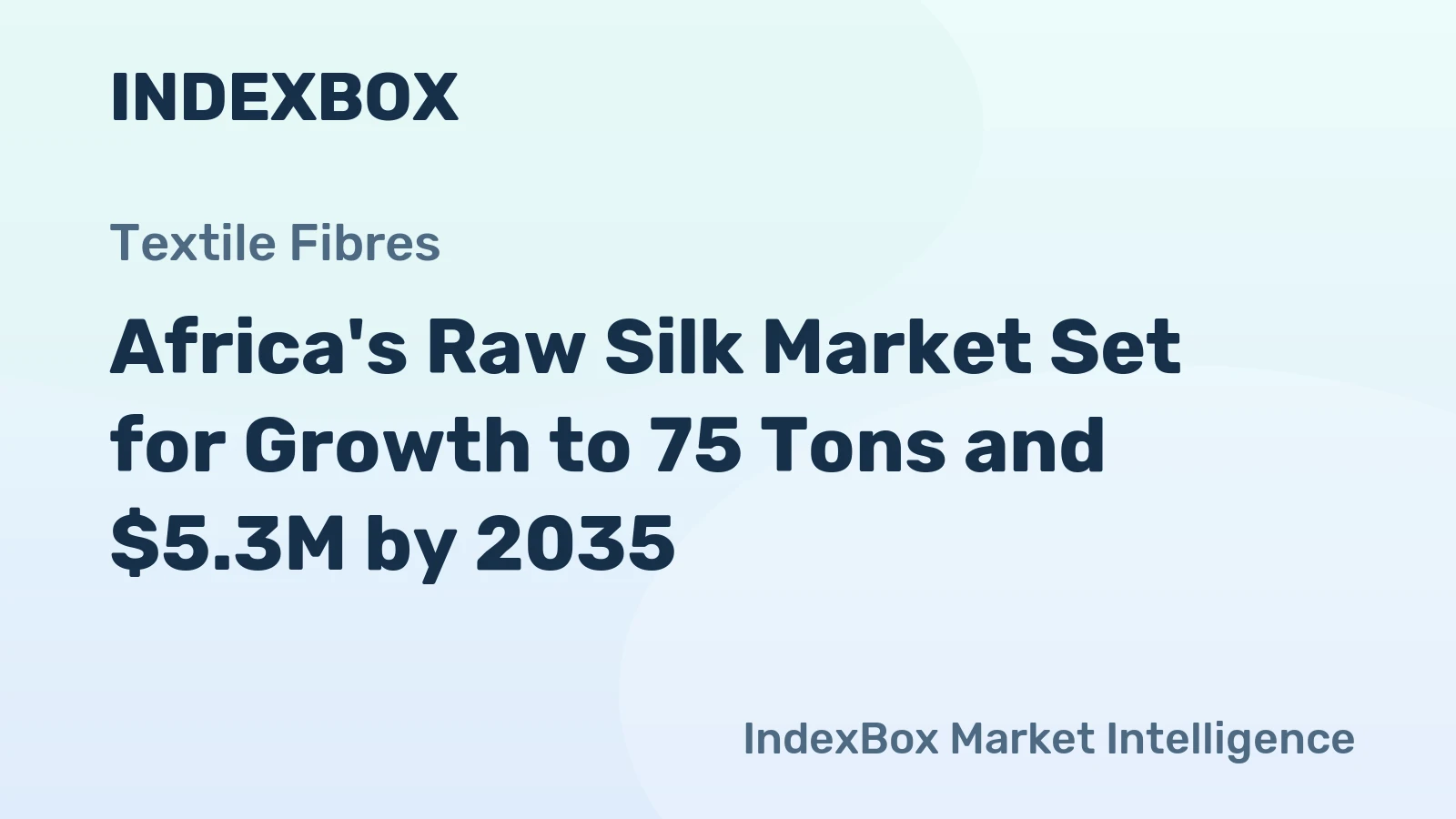 Africa's Raw Silk Market Set for Growth to 75 Tons and $5.3M by 2035