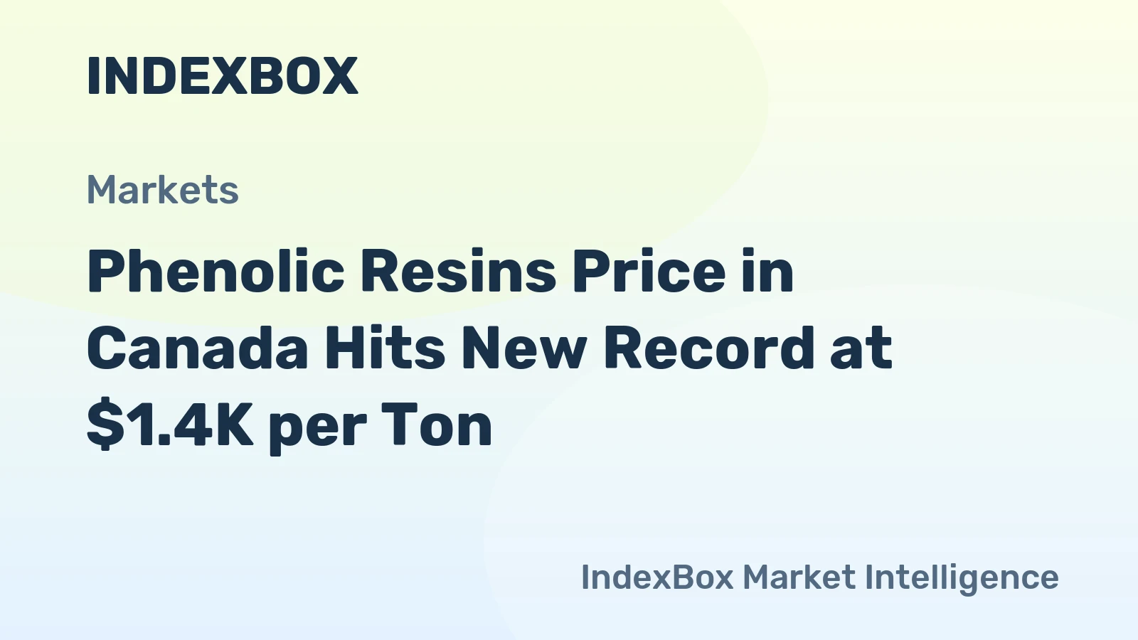 Phenolic Resins Price in Canada Hits New Record at $1.4K per Ton