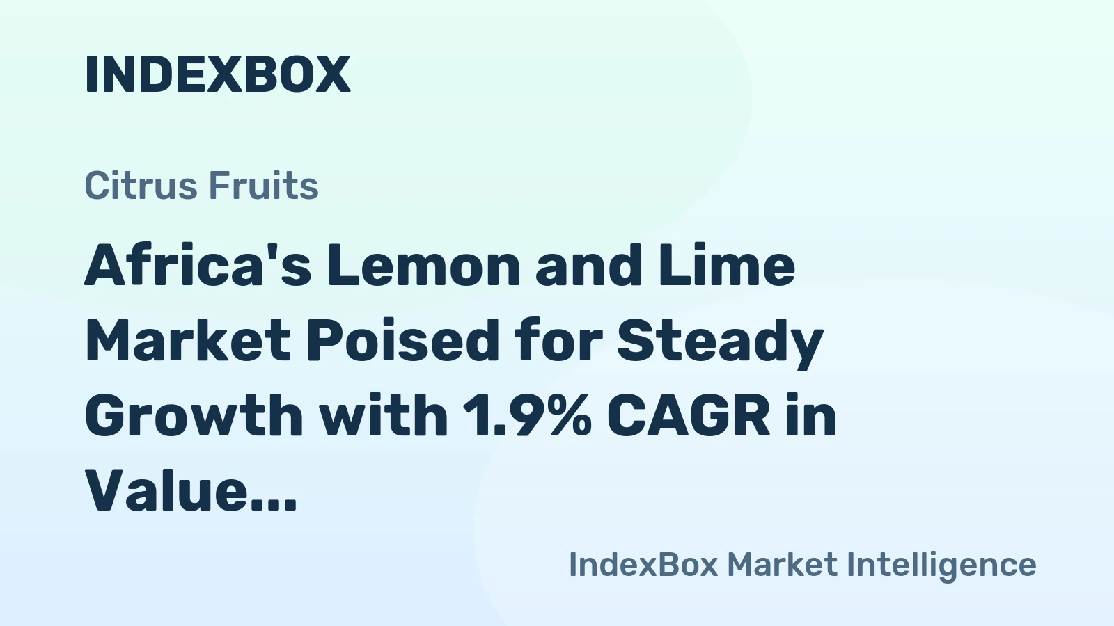 Africa's Lemon and Lime Market Poised for Steady Growth with 1.9% CAGR in Value