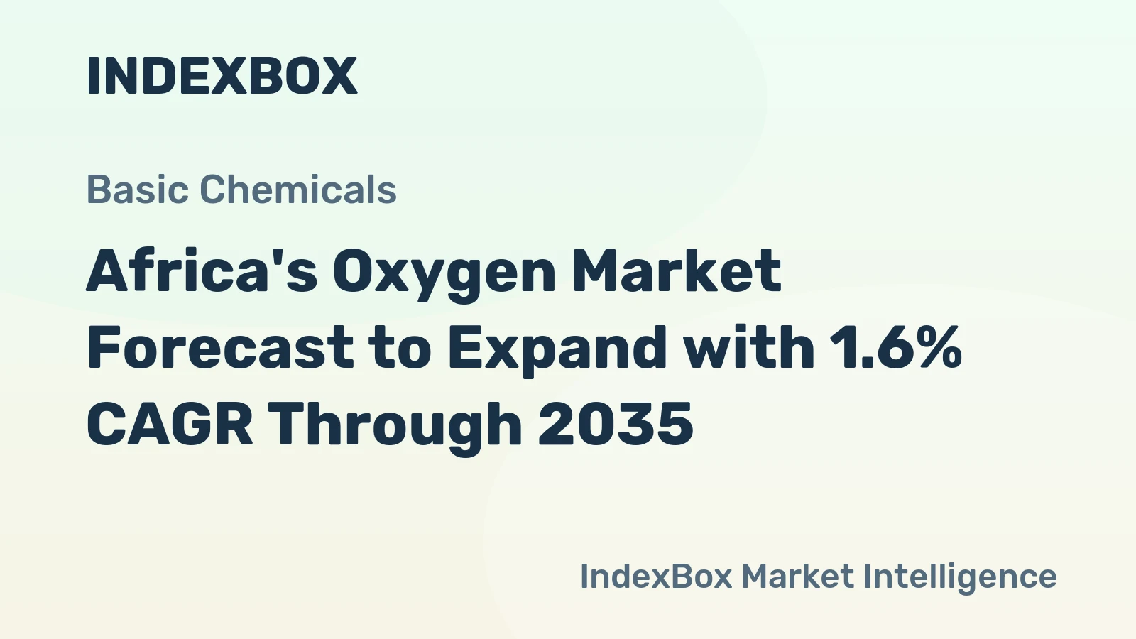 Africa's Oxygen Market Forecast to Expand with 1.6% CAGR Through 2035