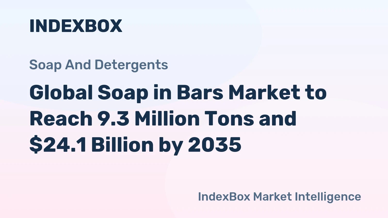 Global Soap in Bars Market to Reach 9.3 Million Tons and $24.1 Billion by 2035