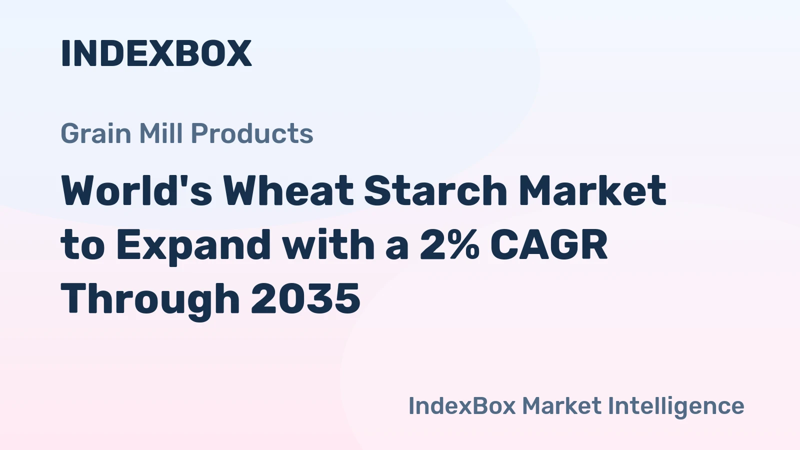 World's Wheat Starch Market to Expand with a 2% CAGR Through 2035
