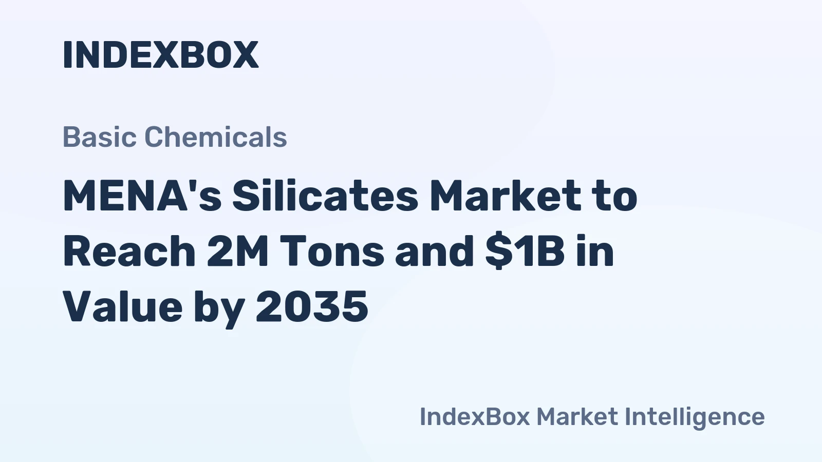 MENA's Silicates Market to Reach 2M Tons and $1B in Value by 2035
