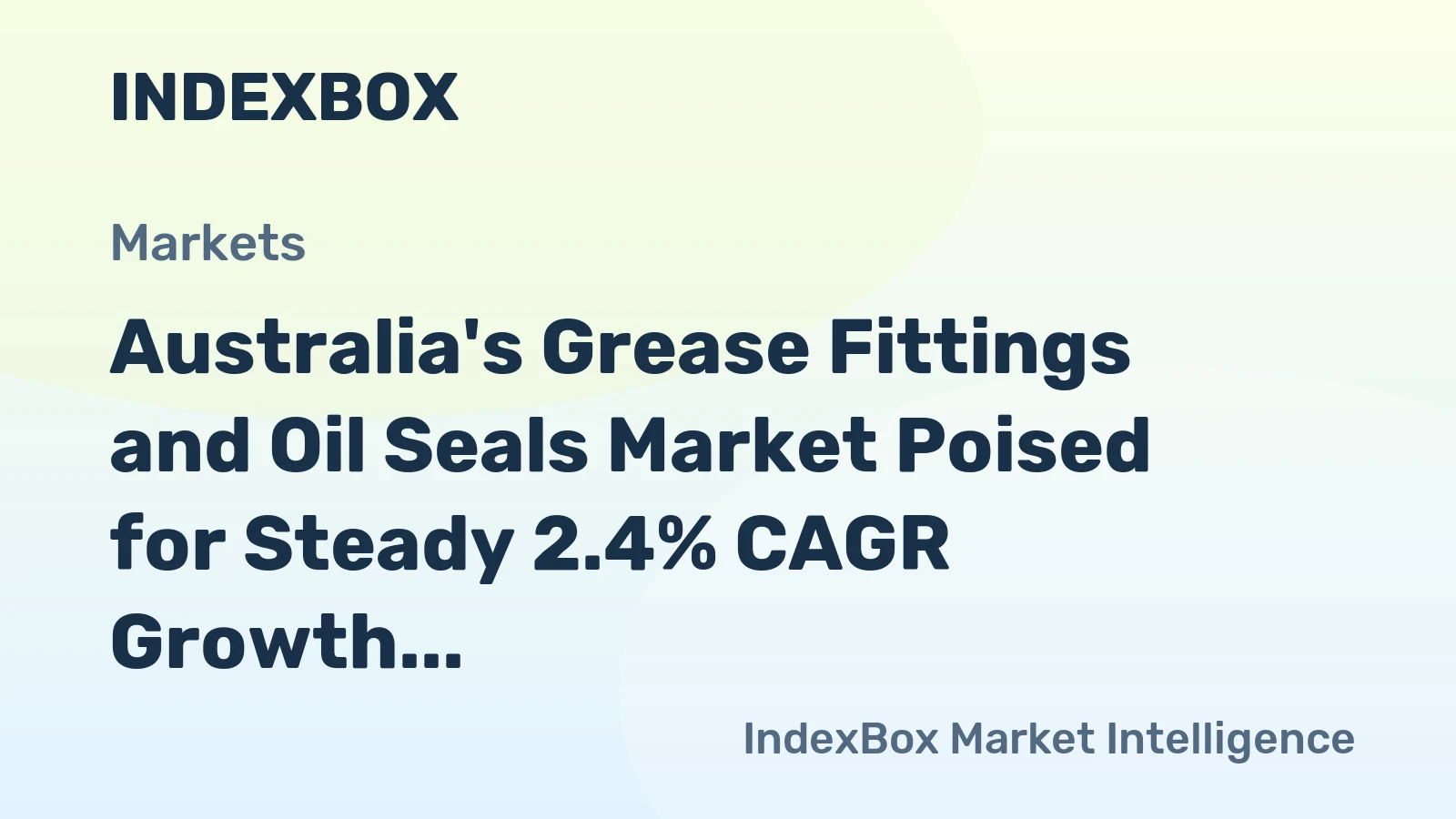 Australia's Grease Fittings and Oil Seals Market Poised for Steady 2.4% CAGR Growth Through 2035
