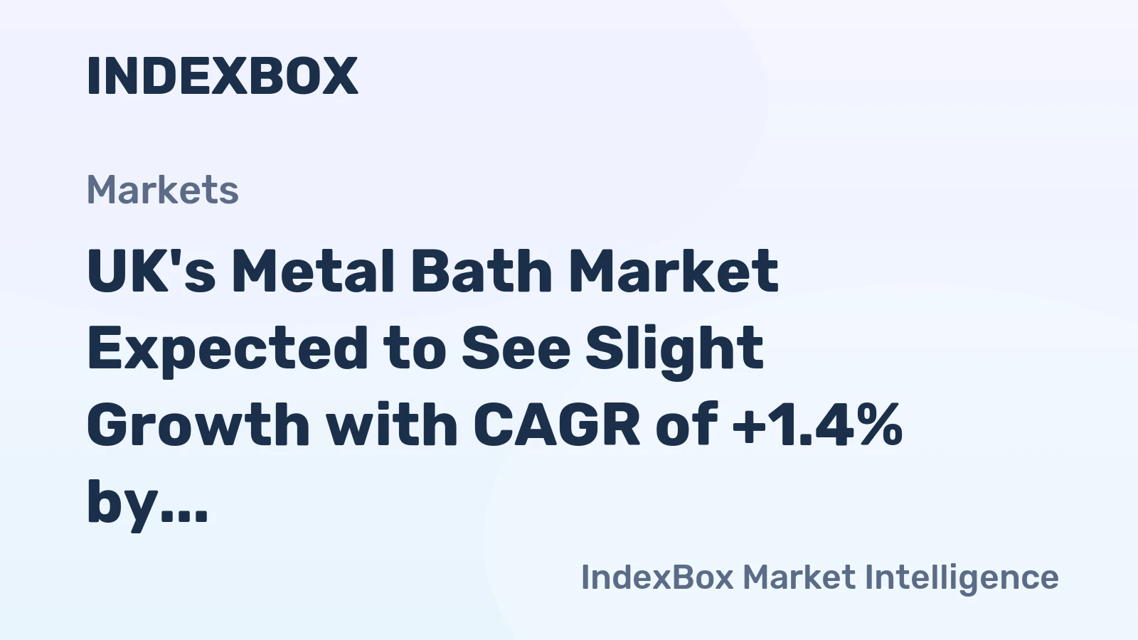 UK's Metal Bath Market Expected to See Slight Growth with CAGR of +1.4% by 2035