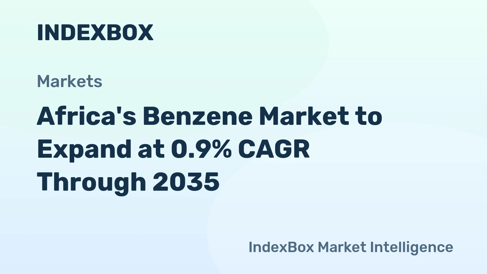 Africa's Benzene Market to Expand at 0.9% CAGR Through 2035