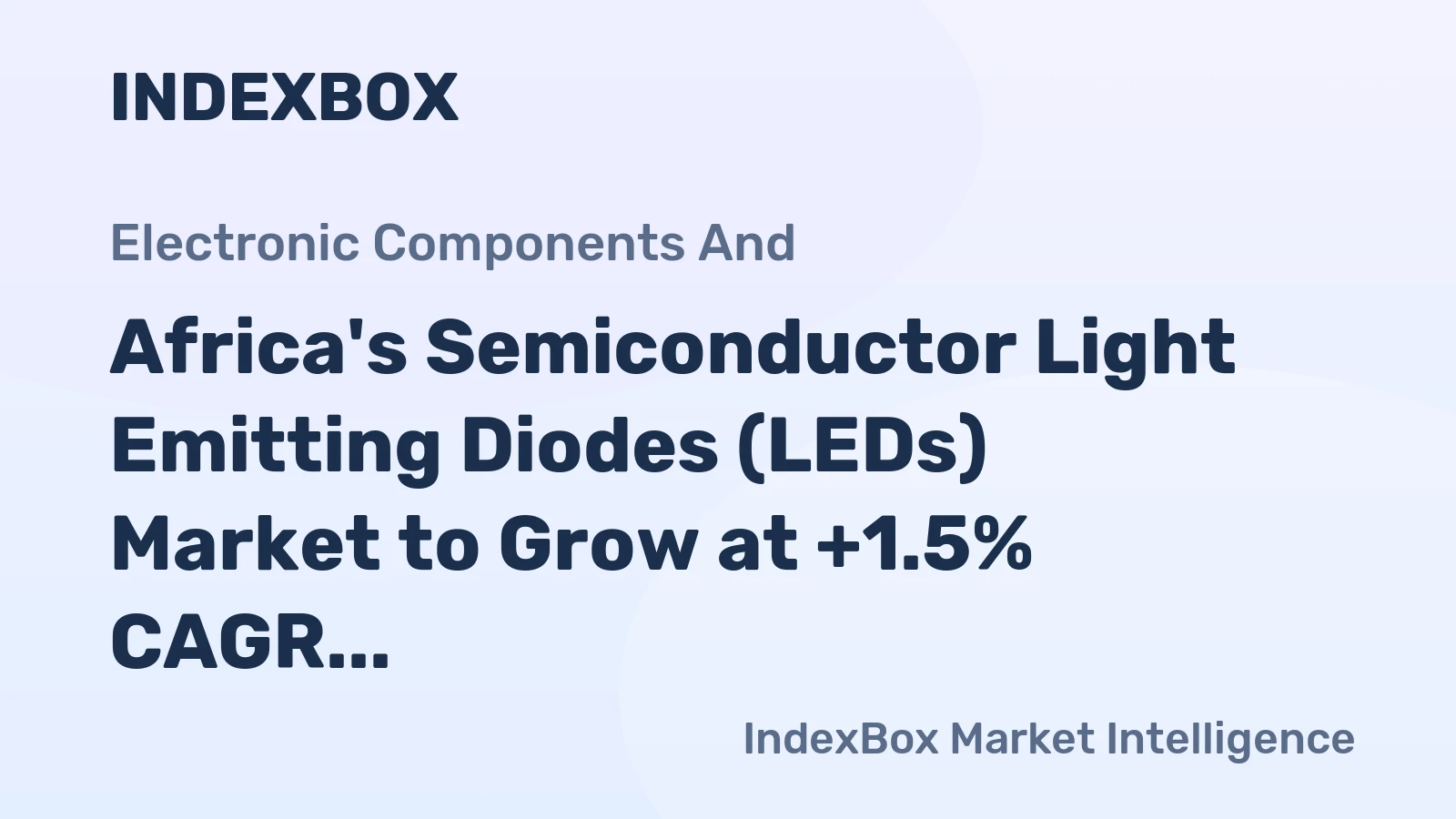 Africa's Semiconductor Light Emitting Diodes (LEDs) Market to Grow at +1.5% CAGR, Reaching $9.6B by 2035