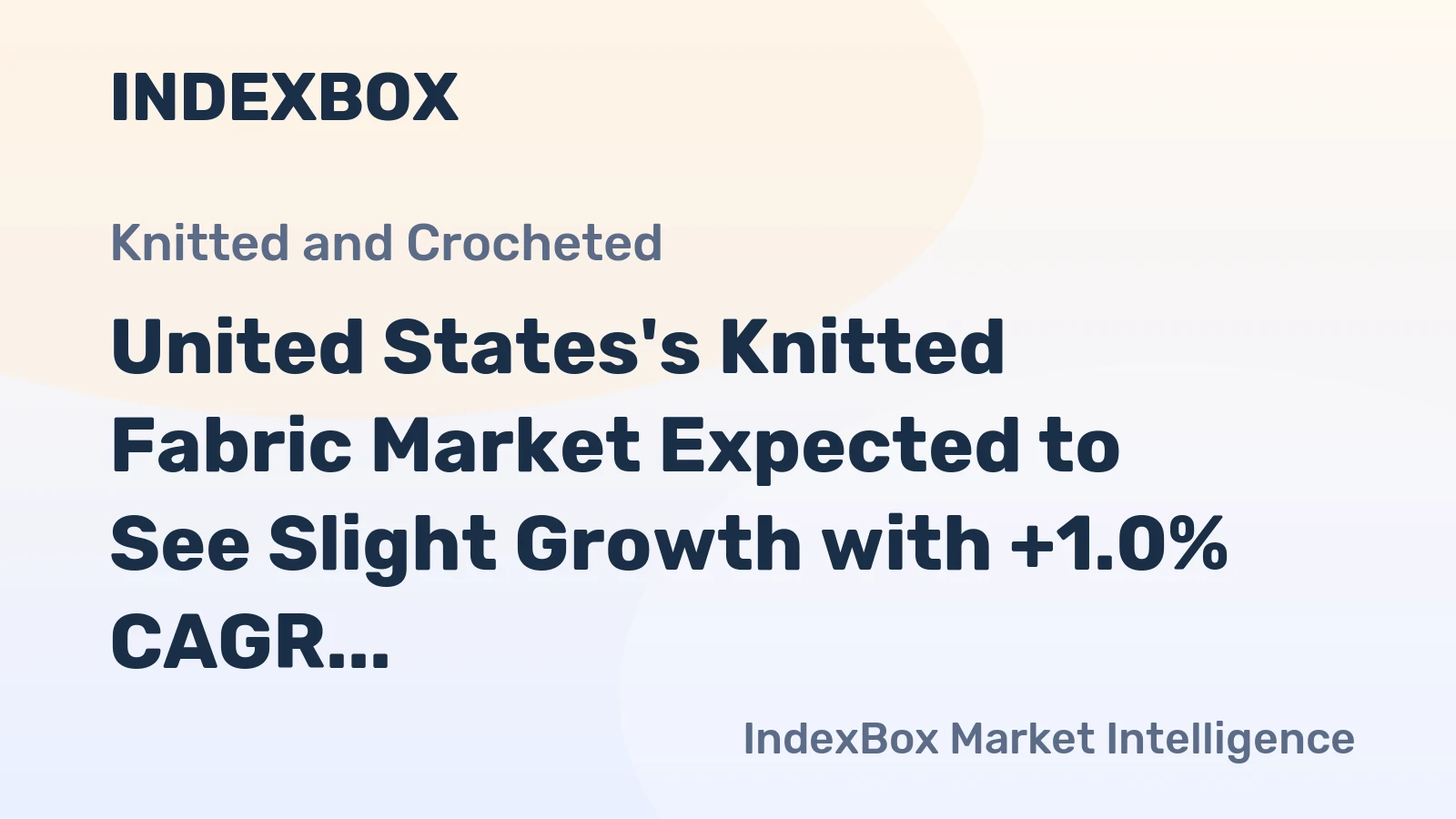 United States's Knitted Fabric Market Expected to See Slight Growth with +1.0% CAGR Over the Next Decade