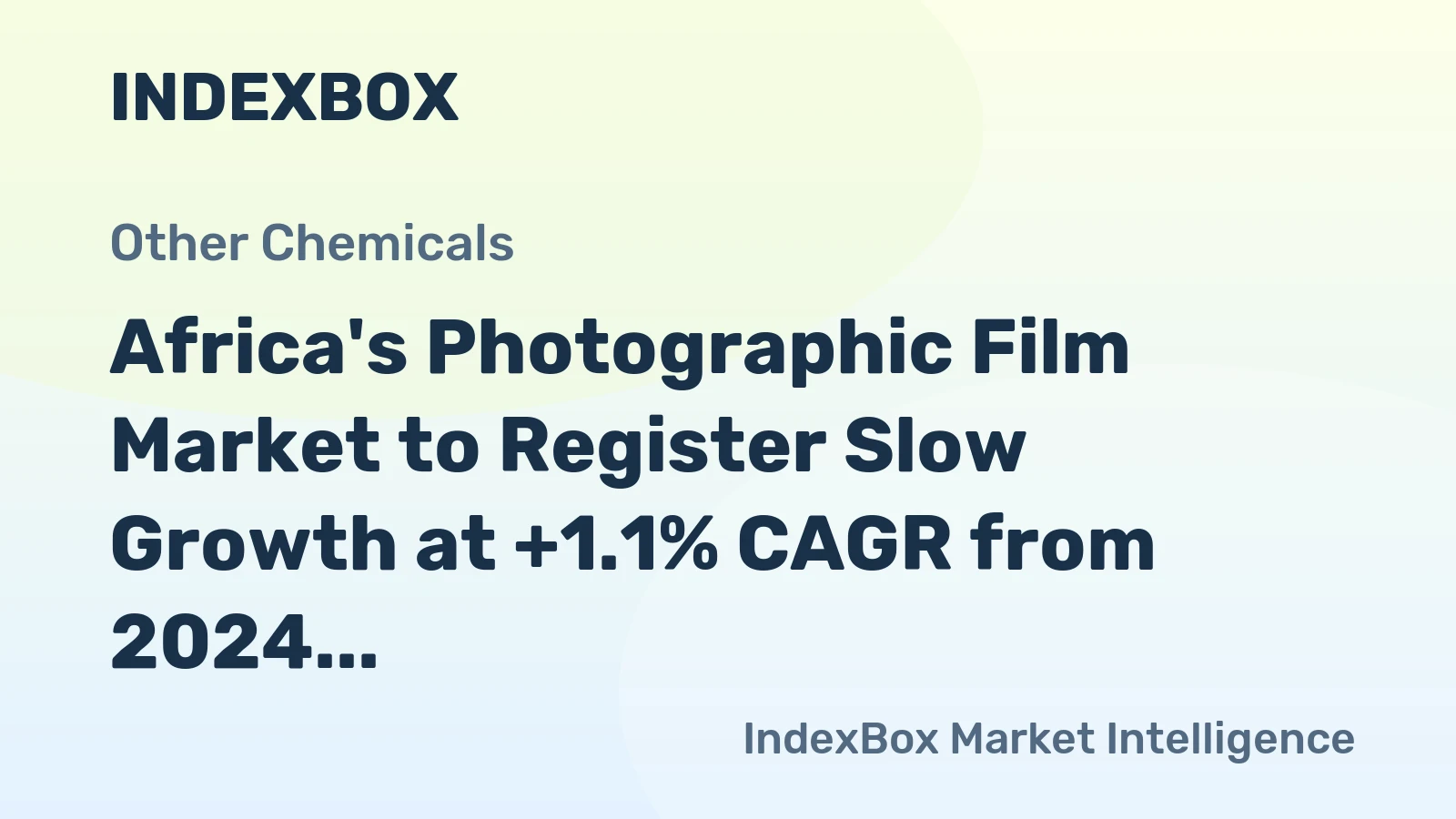 Africa's Photographic Film Market to Register Slow Growth at +1.1% CAGR from 2024 to 2035