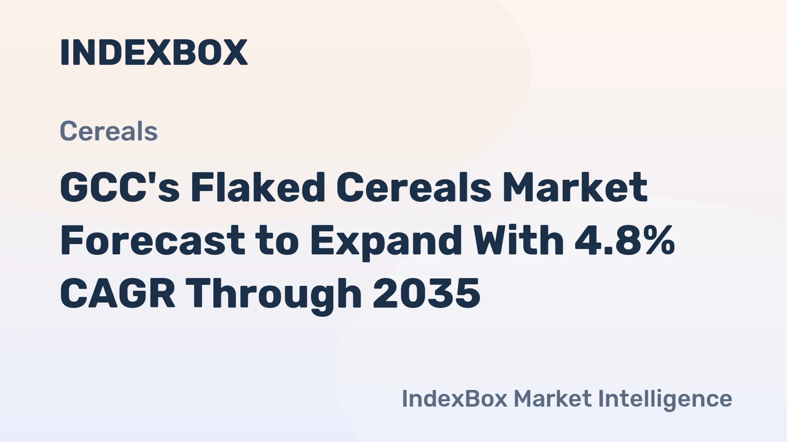 GCC's Flaked Cereals Market Forecast to Expand With 4.8% CAGR Through 2035