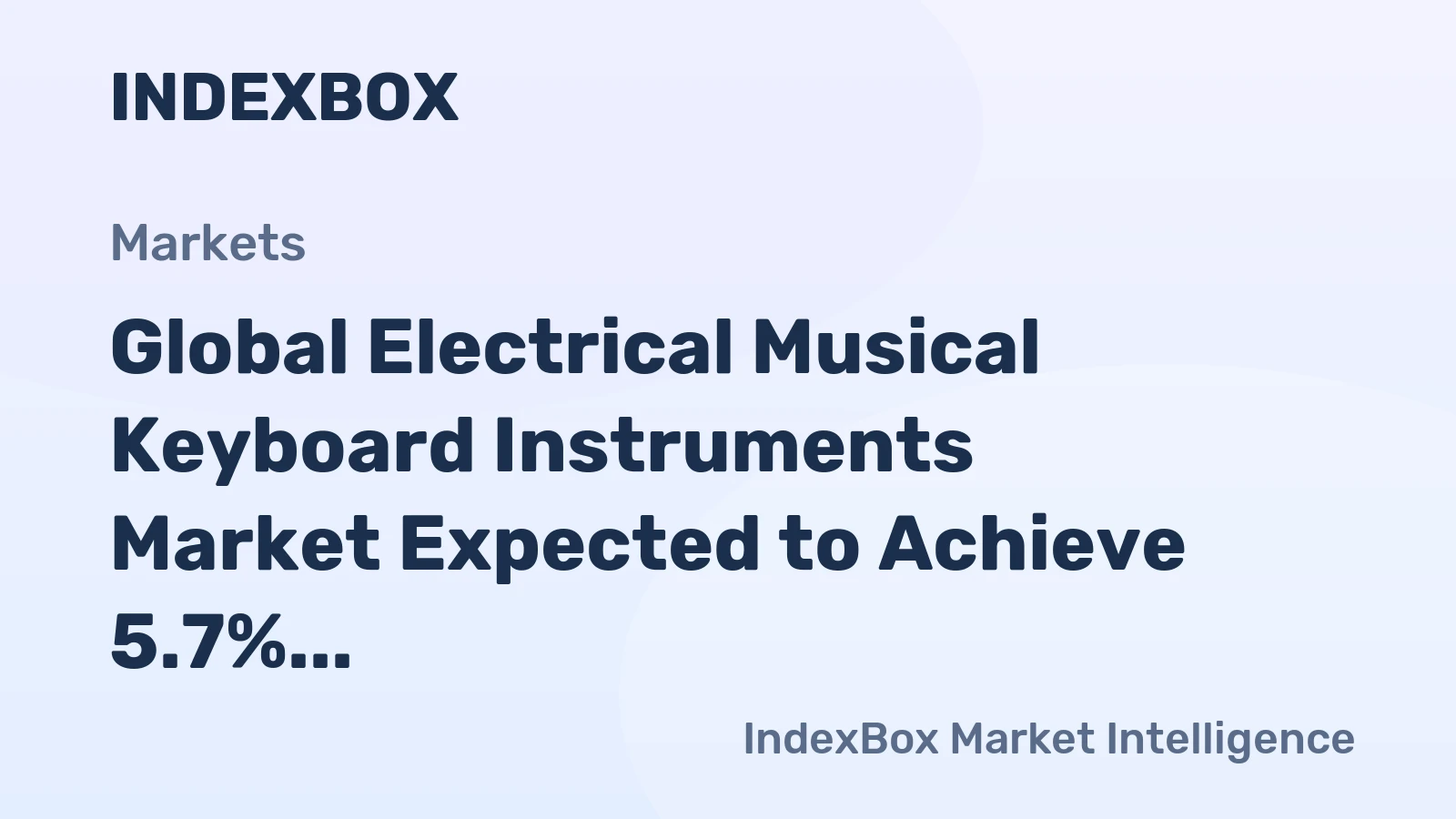 Global Electrical Musical Keyboard Instruments Market Expected to Achieve 5.7% CAGR Growth by 2035