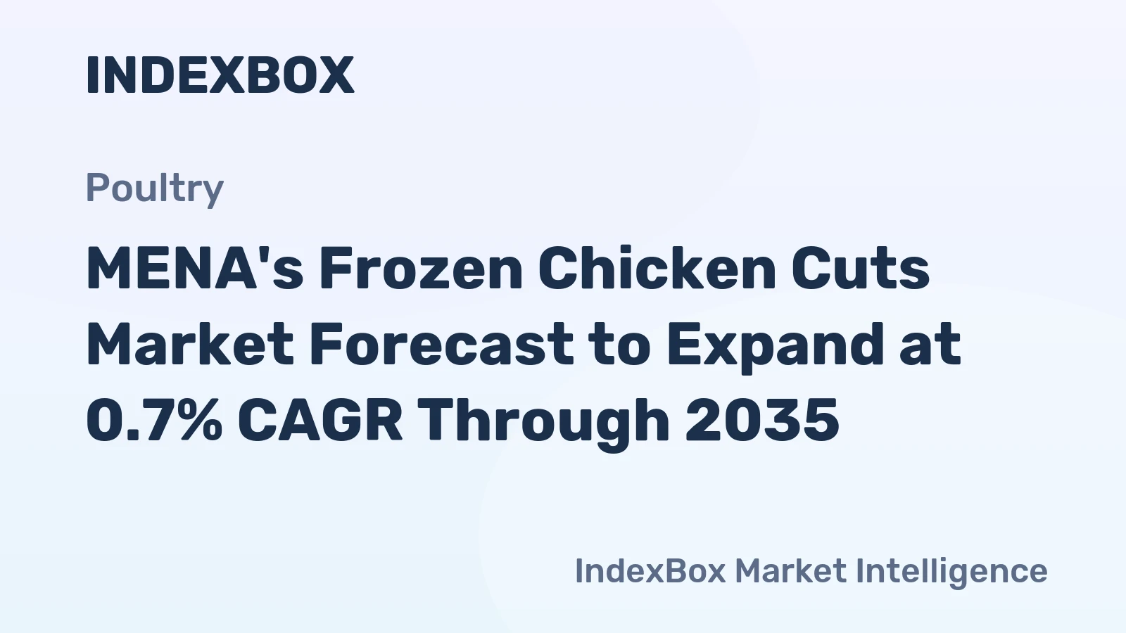 MENA's Frozen Chicken Cuts Market Forecast to Expand at 0.7% CAGR Through 2035