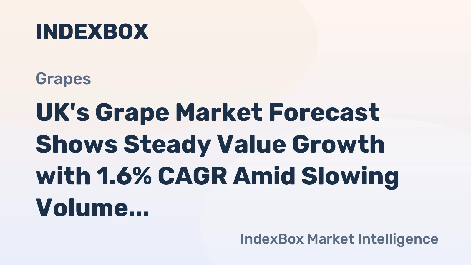 UK's Grape Market Forecast Shows Steady Value Growth with 1.6% CAGR Amid Slowing Volume Expansion