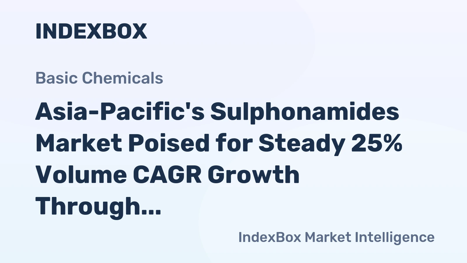 Asia-Pacific's Sulphonamides Market Poised for Steady 25% Volume CAGR Growth Through 2035