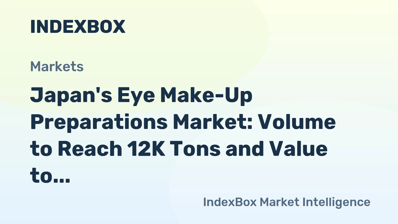 Japan's Eye Make-Up Preparations Market: Volume to Reach 12K Tons and Value to Hit $1.6B by 2035