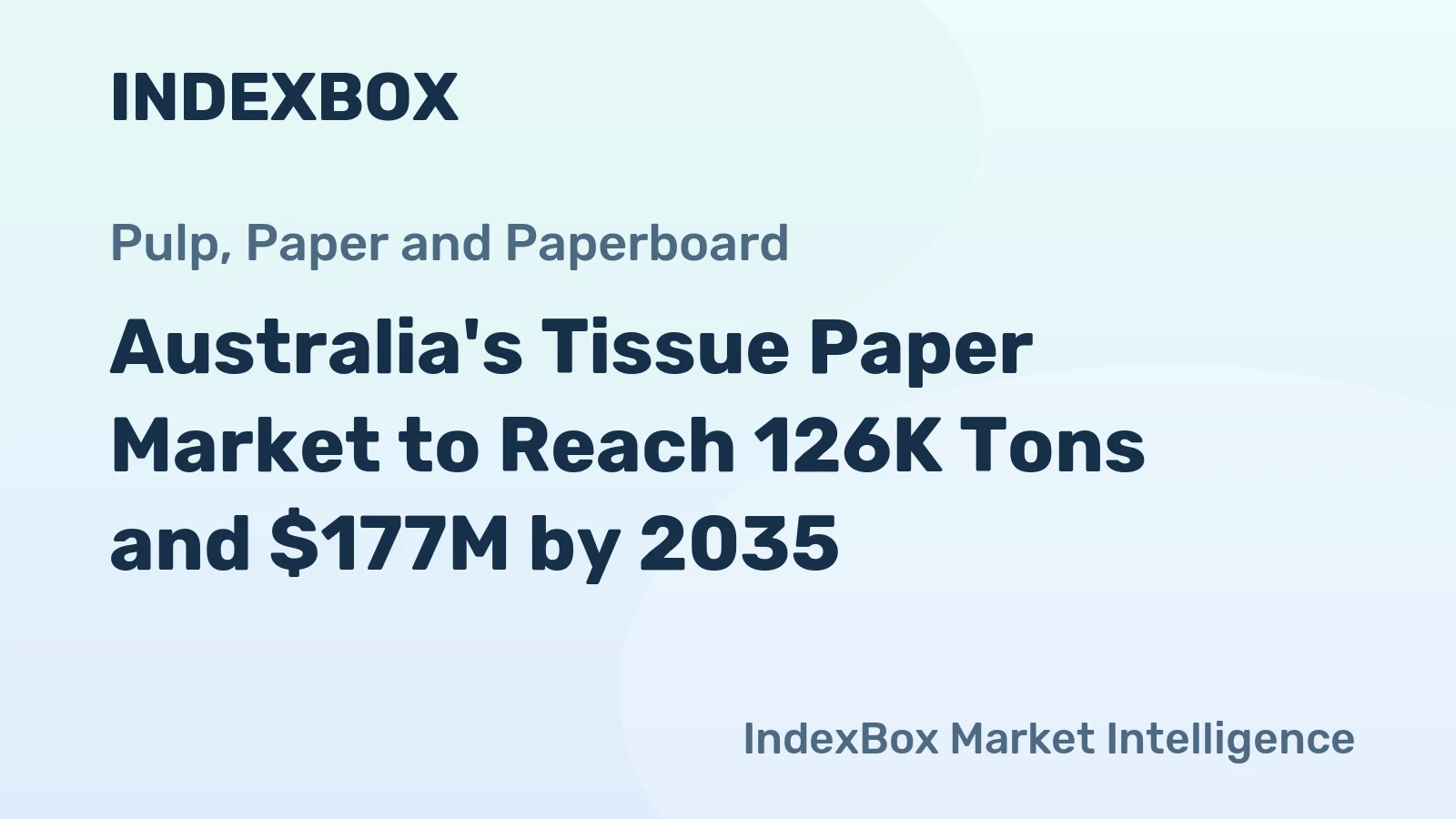 Australia's Tissue Paper Market to Reach 126K Tons and $177M by 2035
