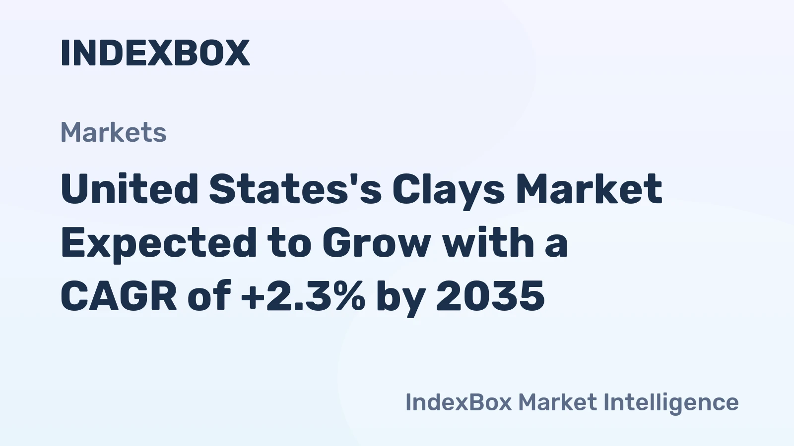 United States's Clays Market Expected to Grow with a CAGR of +2.3% by 2035