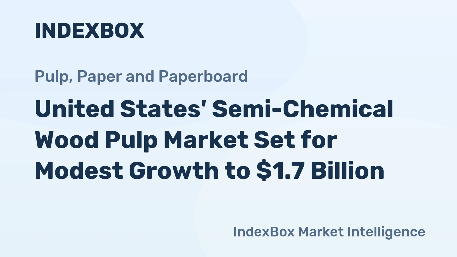 United States' Semi-Chemical Wood Pulp Market Set for Modest Growth to $1.7 Billion