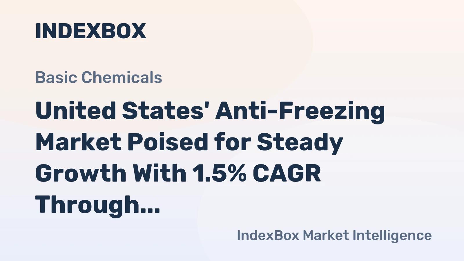 United States' Anti-Freezing Market Poised for Steady Growth With 1.5% CAGR Through 2035