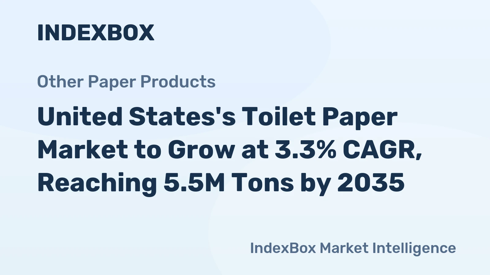 United States's Toilet Paper Market to Grow at 3.3% CAGR, Reaching 5.5M Tons by 2035